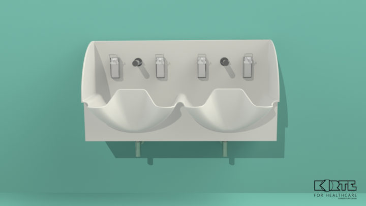 Db Double Scrub Sink Korte For Healthcare Industry